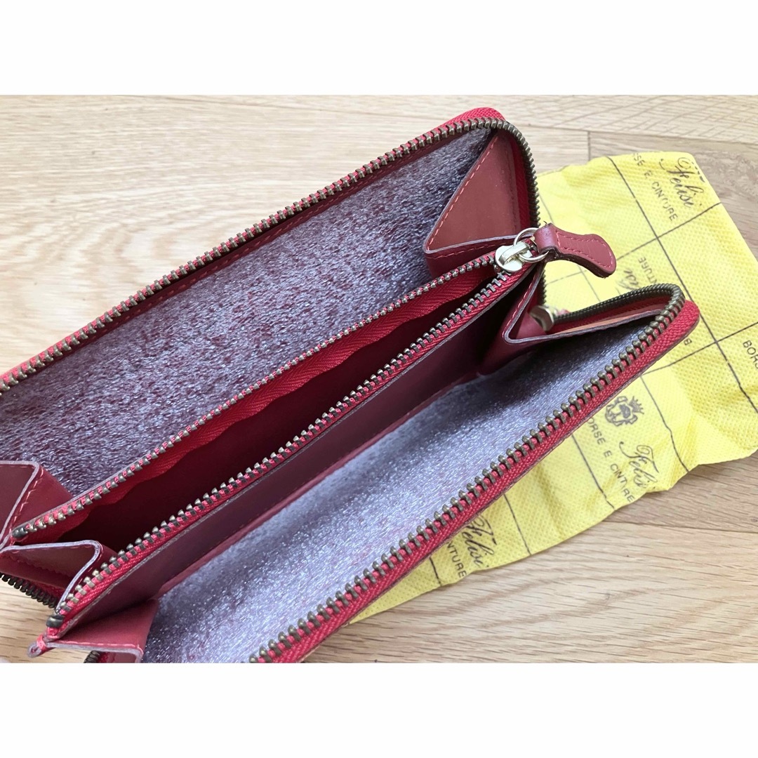 Felisi - 【新品未使用】Felisi 125/SA レッド ラウンドジップ長 Felisi - 【新品未使用】Felisi 125/SA レッド ラウンドジップ長