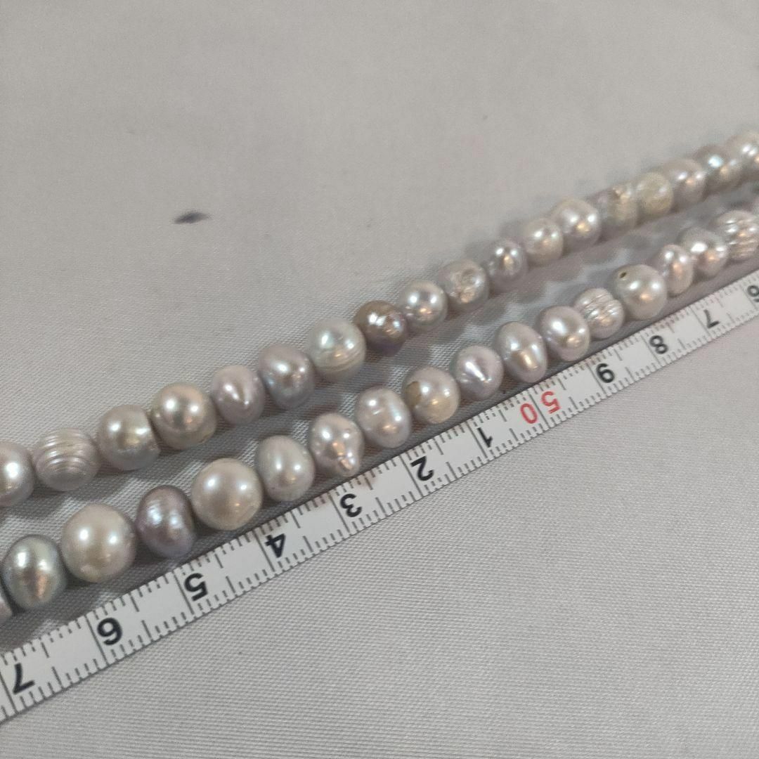 ひ851 超美品 本真珠 バロックパール シルバー ロングネックレス ひ851 超美品 本真珠 バロックパール シルバー ロングネックレス
