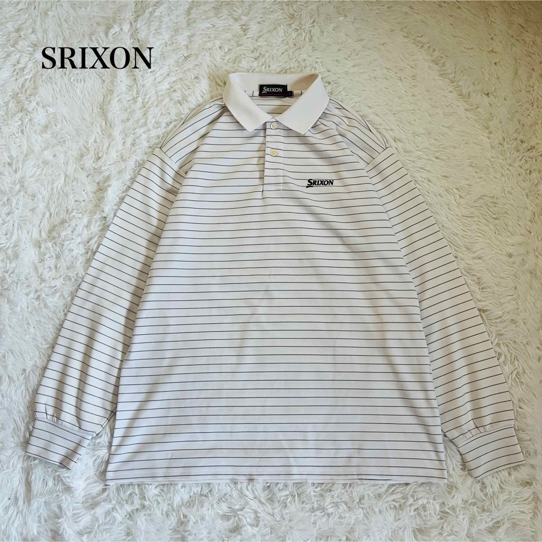 Srixon - スリクソン SRIXON 長袖ポロシャツ ボーダー柄 ゴルフ Srixon - スリクソン SRIXON 長袖ポロシャツ ボーダー柄 ゴルフ
