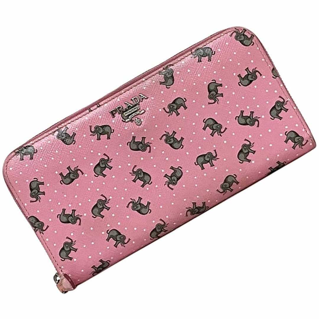PRADA - プラダ ラウンドファスナー 長財布 ec-22963 ピンク PRADA - プラダ ラウンドファスナー 長財布 ec-22963 ピンク