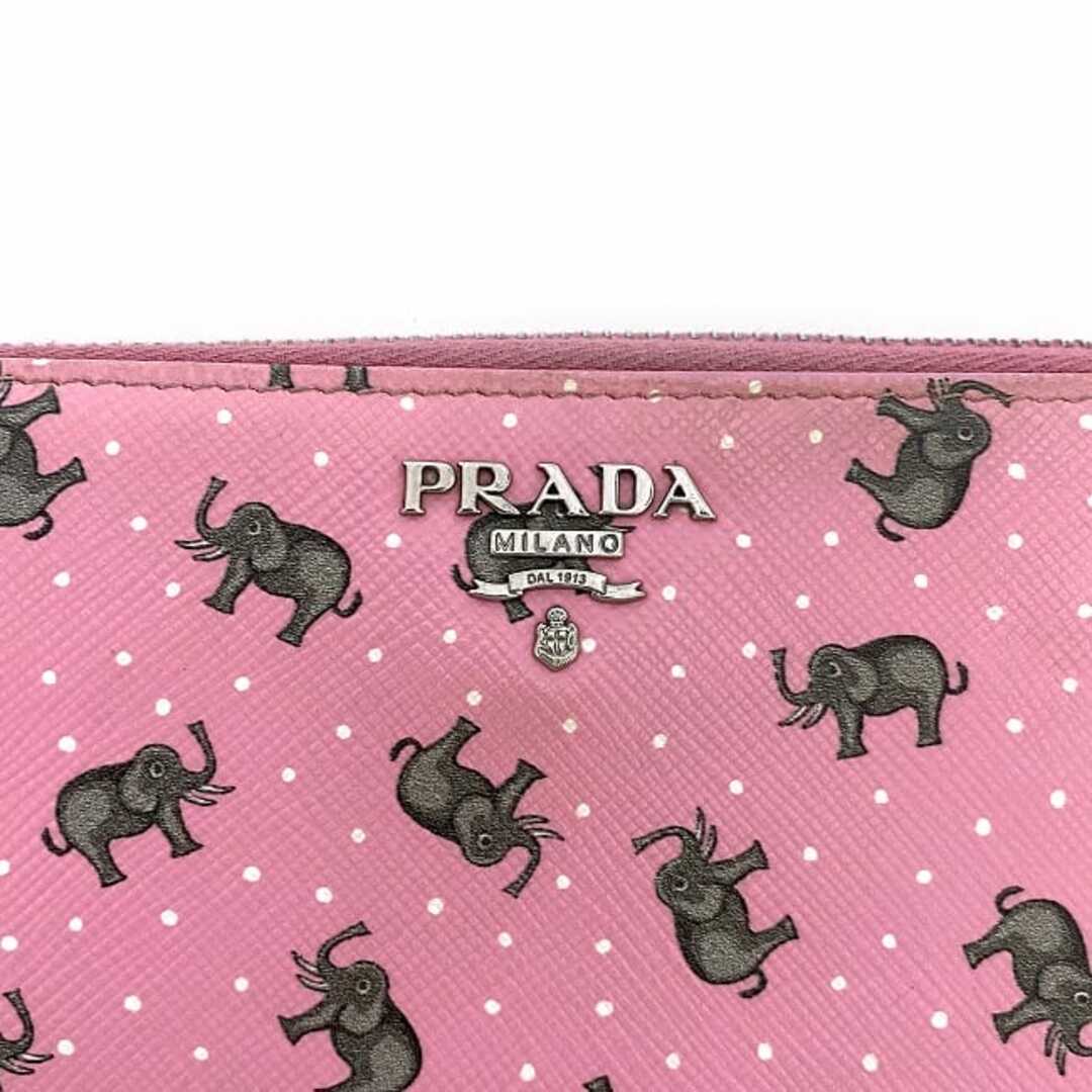 PRADA - プラダ ラウンドファスナー 長財布 ec-22963 ピンク PRADA - プラダ ラウンドファスナー 長財布 ec-22963 ピンク