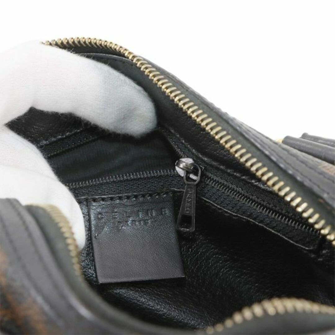 CELINE - 美品 セリーヌ CELINE マカダム柄 ミニ ハンド バッグ CELINE - 美品 セリーヌ CELINE マカダム柄 ミニ ハンド バッグ