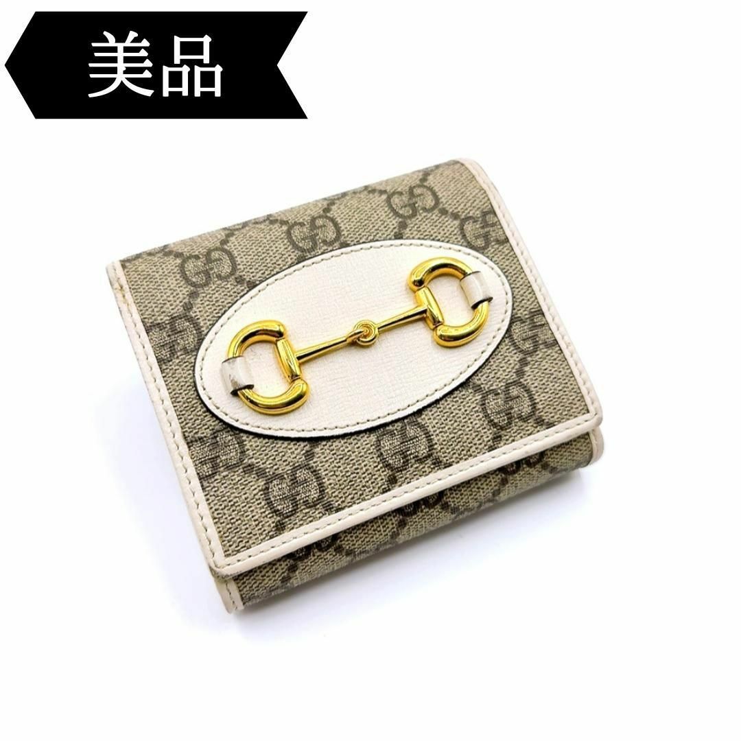 GUCCI - ◇グッチ◇GGスプリーム/621891/ホースビット/三つ折り GUCCI - ◇グッチ◇GGスプリーム/621891/ホースビット/三つ折り