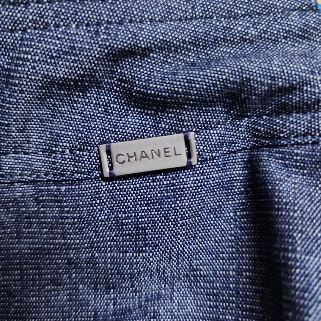 CHANEL - CHANEL IDENTIFICATION デニムスーツ サイズ38の通販 CHANEL - CHANEL IDENTIFICATION デニムスーツ サイズ38の通販