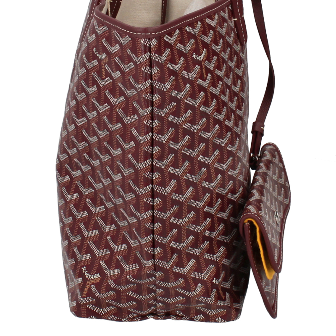 GOYARD - ゴヤール サンルイPM PVC/レザー レディーストート GOYARD - ゴヤール サンルイPM PVC/レザー レディーストート