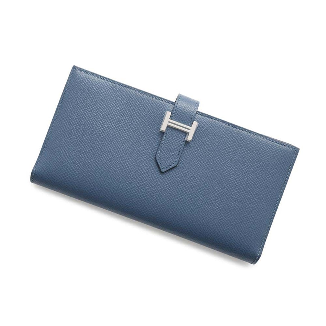 HERMES - エルメス 長財布 ベアンスフレ ディープブルー HERMES - エルメス 長財布 ベアンスフレ ディープブルー