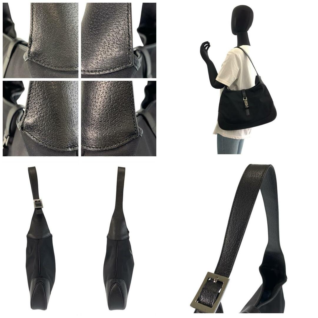 GUCCI - 美品 GUCCI グッチ ジャッキー ブラック 黒 ナイロン GUCCI - 美品 GUCCI グッチ ジャッキー ブラック 黒 ナイロン