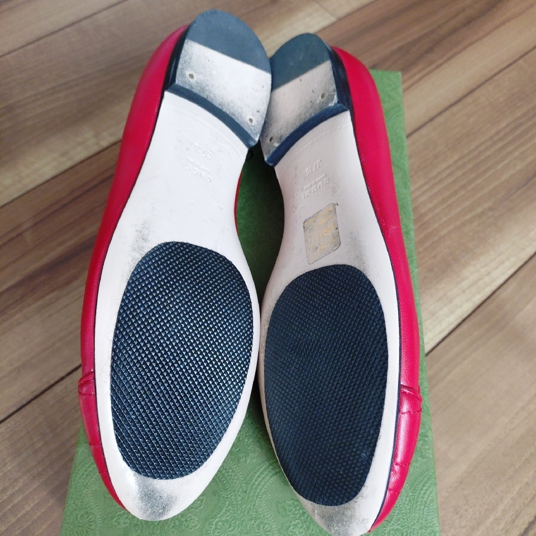 GUCCI - グッチ GUCCI GGマーモント レザー フラット バレエ GUCCI - グッチ GUCCI GGマーモント レザー フラット バレエ