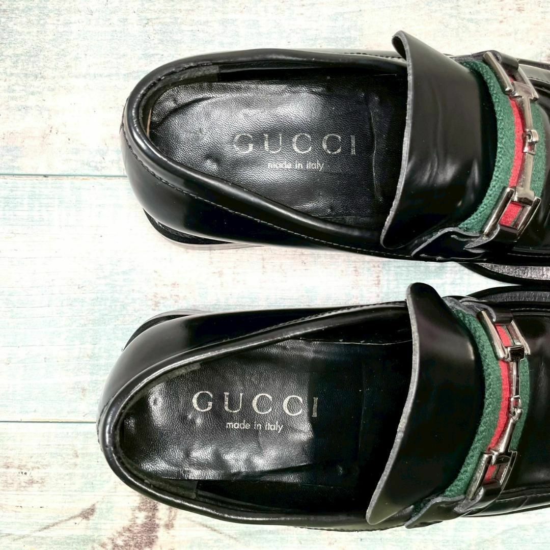 GUCCI - 超美品 GUCCI 名作 ホース ビットローファー シェリー GUCCI - 超美品 GUCCI 名作 ホース ビットローファー シェリー
