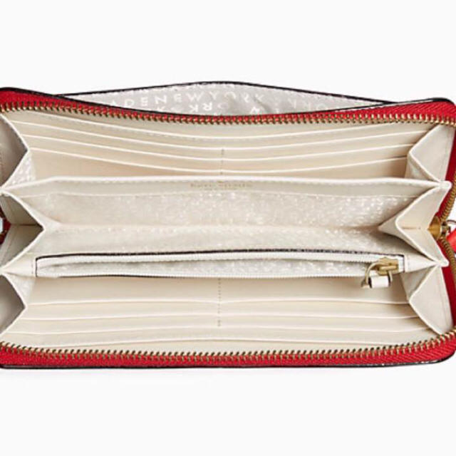 ☆新品未使用品☆ケイトスペード レザー 長財布 レッド♪ ☆新品未使用品☆ケイトスペード レザー 長財布 レッド♪